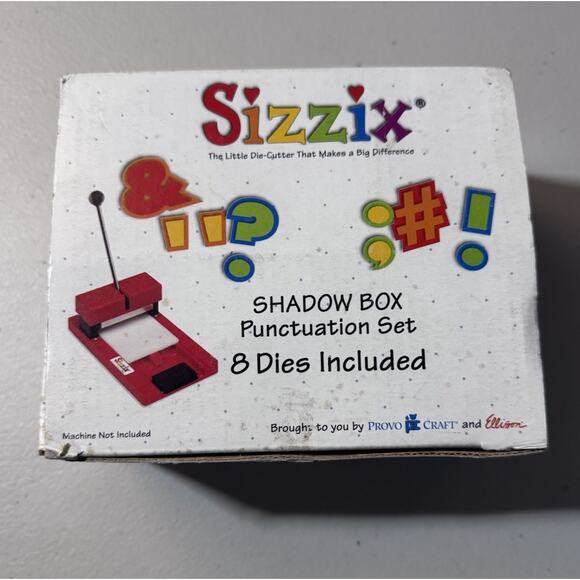 Sizzix | Other | Sizzix Shadow Box Punctuation Set 8 Dies Included ...